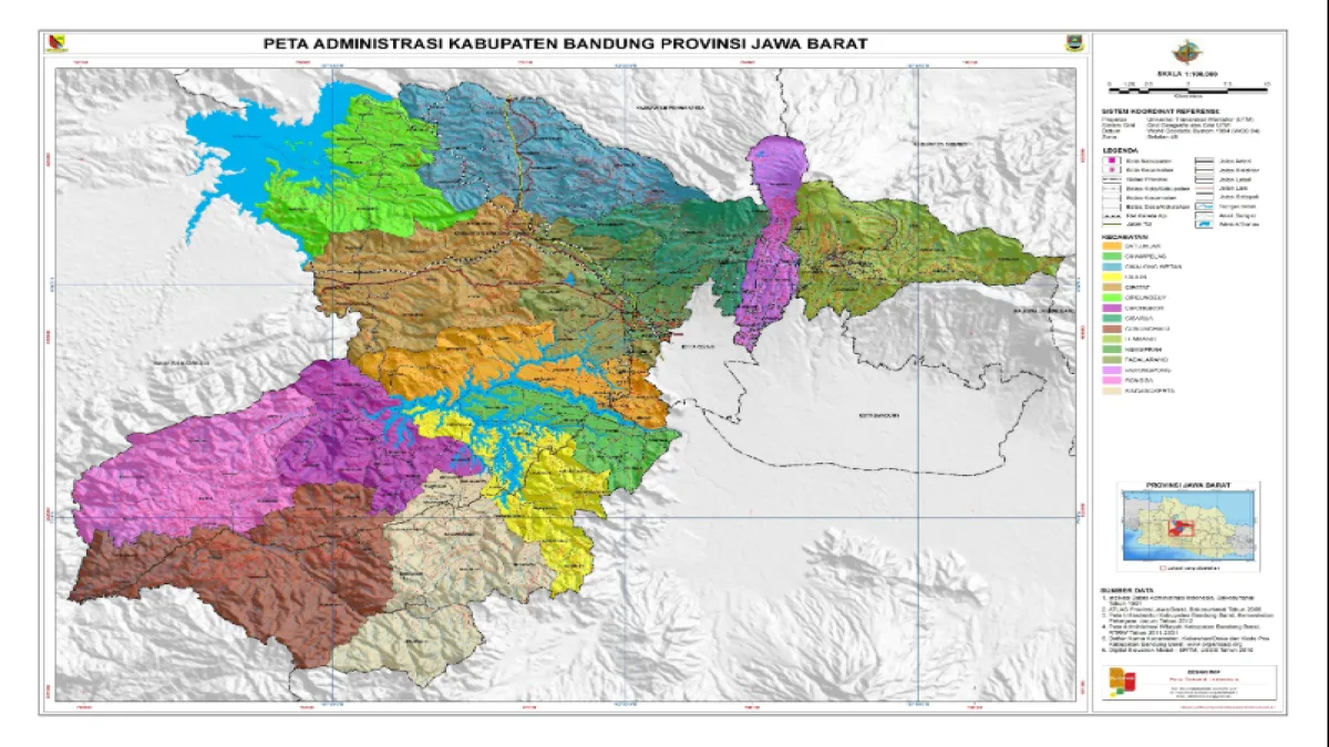 Peta Kabupaten Bandung Barat: Panduan Lengkap Lihat Wilayah, Batas Kecamatan, dan Informasi ...